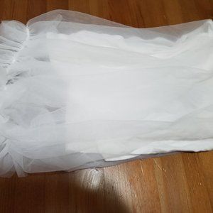 Tops | One Shoulder Ruched Mesh Top Nwot | Poshmark